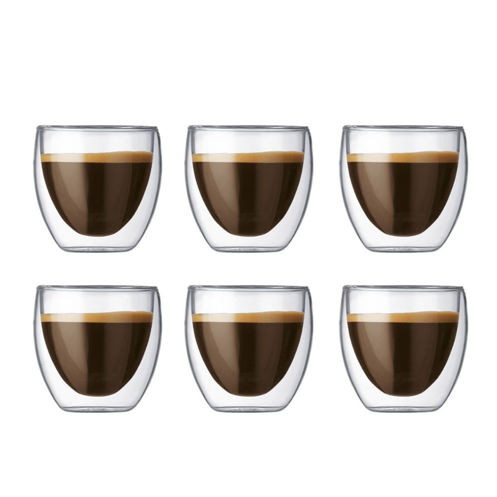 Bodum Pavina Double Wall 80ml 6 Piece Set – MacGear New Zealand